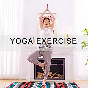 ThermaSnug Mexican Blanket - Handwoven Serape Blanket Perfect as Yoga Blanket, Bed Blanket, Hiking Blanket, Party Decoration Table Runner (Orange, 1 Pack)