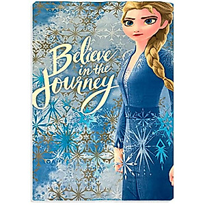 Disney Frozen Princess Elsa Believe in The Journey Fleece Throw Blanket 40 x 60