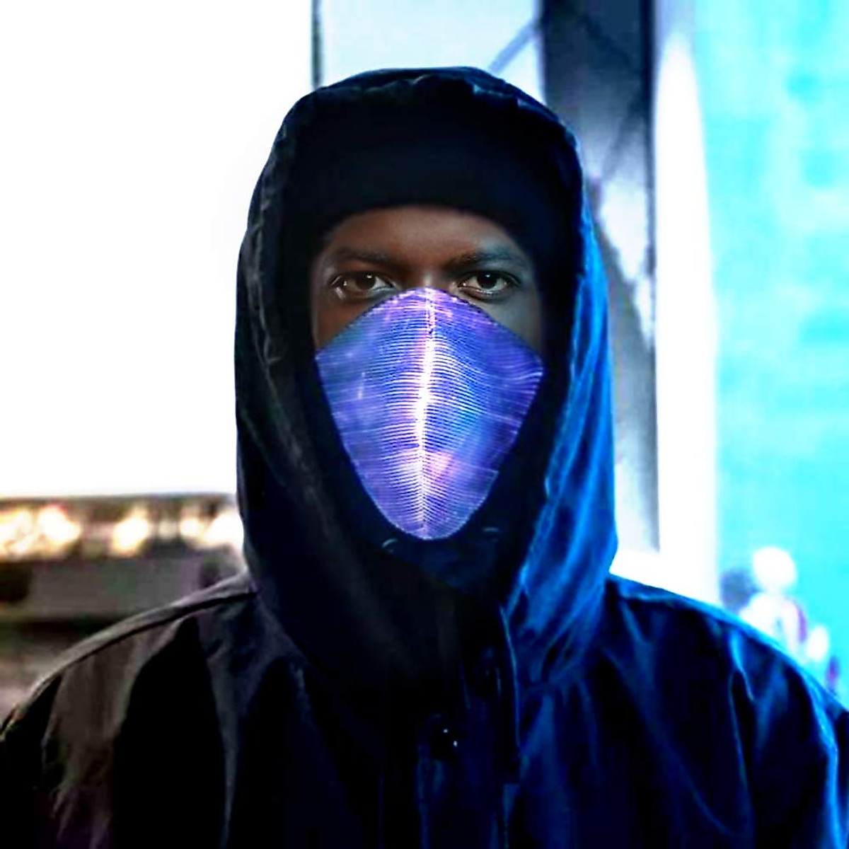 NeonPunk Rechargeable LED Luminous Face Mask