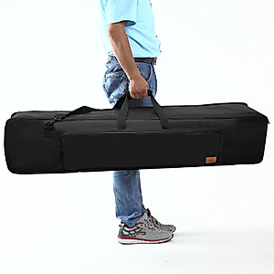 TORIBIO Tripod Case Bag 50"x10.2"x10.2"/127x26x26cm with Padded Water-resistant Heavy-Duty Multi-Function Tripod Carrying Case with Strap,Suit for Lights, Speakers, Cameras, Booms, Microphone Stands