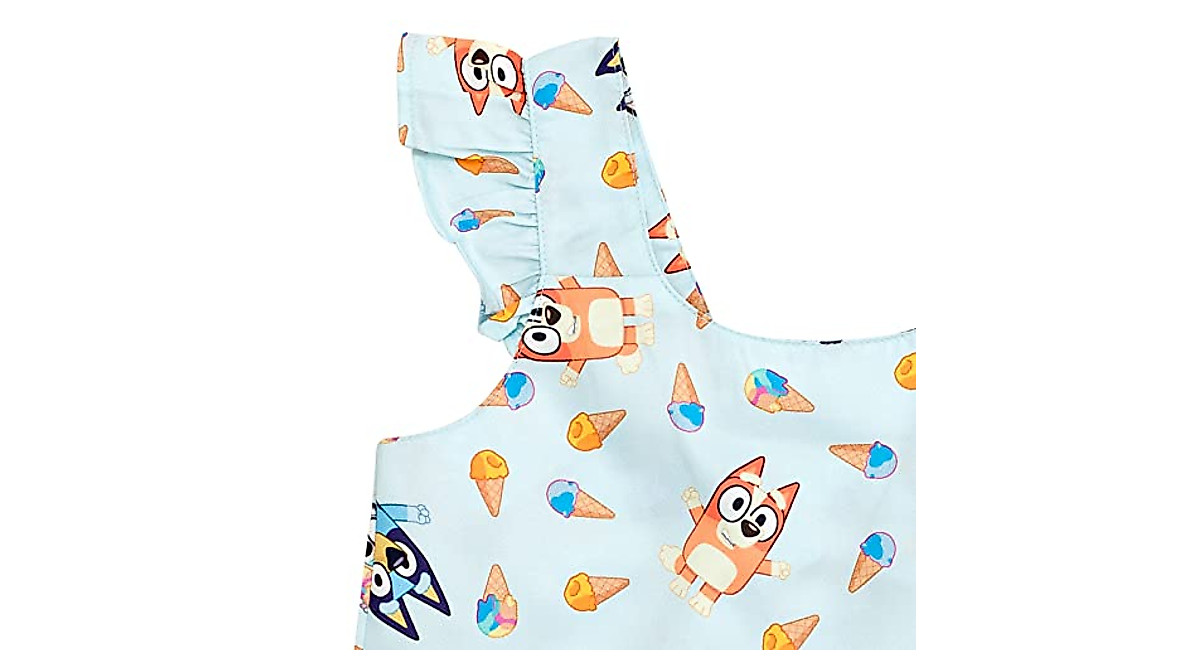 Stylish Bluey Bingo Tank Top & Shorts for Girls
