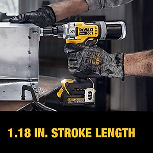 DEWALT 20V MAX XR Cordless Rivet Tool, 1/4", Battery and Charger Included (DCF414GE2)