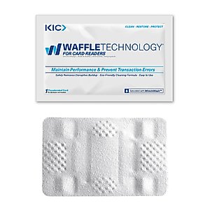 KICTeam - Waffletechnology® Cleaning Cards for Card Reader Payment Machines (40 Cards) - Presaturated with MiracleMagic®
