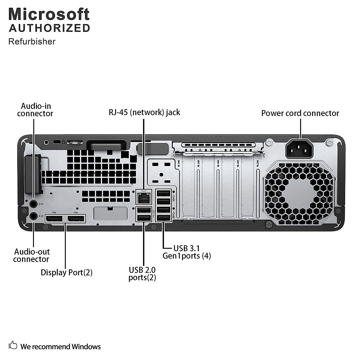 HP EliteDesk 800 G3 Small Form Factor PC, Intel Core Quad i7 6700 up to 4.0 GHz, 16GB DDR4, 3TB, WiFi, BT 4.0, VGA, DP, Win 10 Pro 64-Multi-Language Support English/Spanish/French(Renewed)