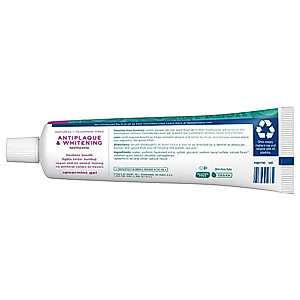 Tom's of Maine Antiplaque Plus Whitening Gel, Spearmint 4.7 oz (Pack of 4)