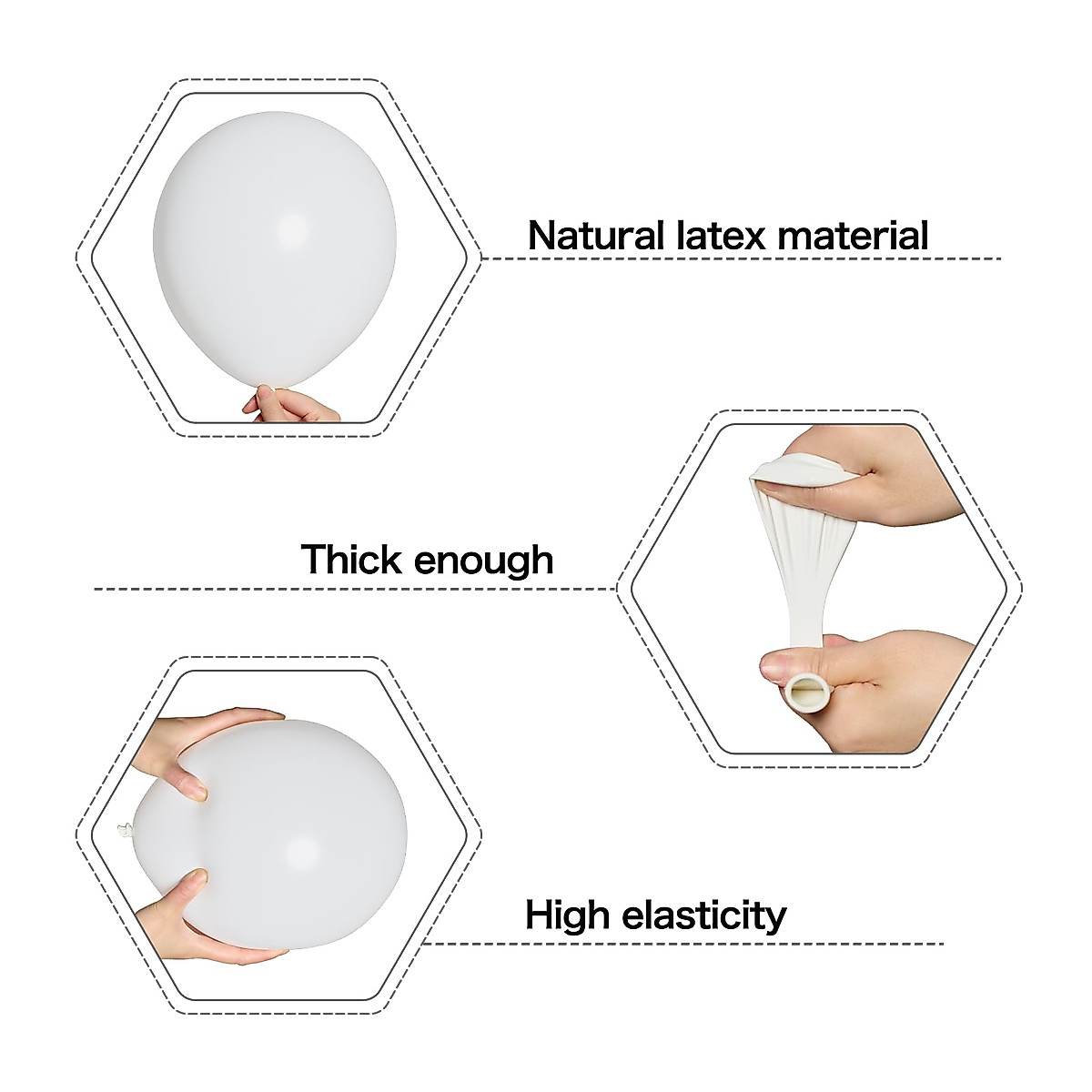 Aooxpok Pearl Pink White Balloon Garland Arch Kit,146Pcs Pearl Pink Balloon White Balloon Sliver Balloon for Girl's Birthday Bridal Baby Shower Valentine's Day Princess Theme Party Decorations