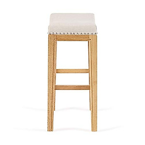 Christopher Knight Home Avondale Backless Counter Stools, 2-Pcs Set, Beige