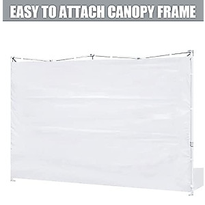 SCOCANOPY Door for 10x10 Canopy Frame One Central Zipper Design for Easy Entry and Exit,1 Pack Canopy Door Only,White