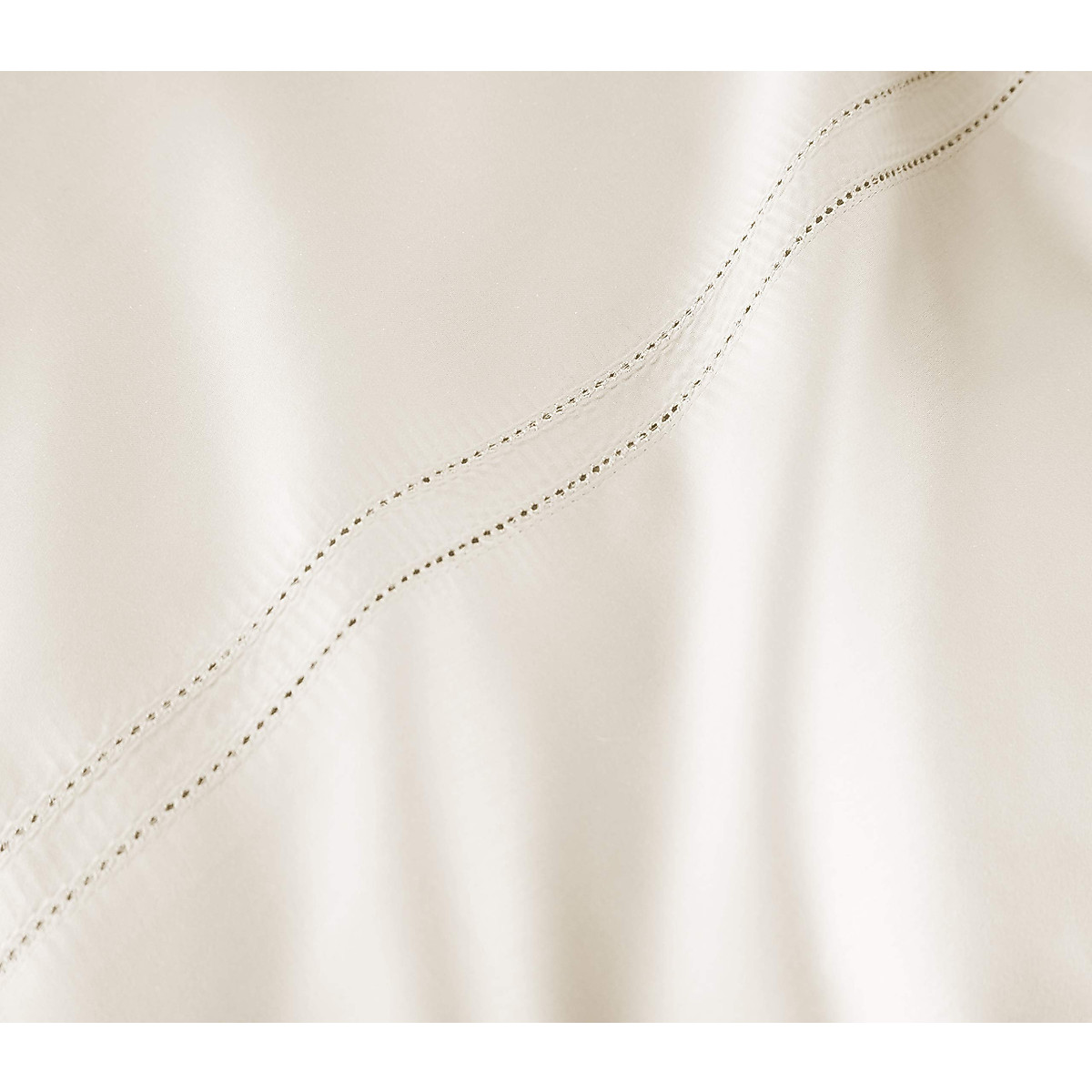 Pure Parima Luxury 100% CEA Certified Egyptian Cotton Sheet Bed Set, Extra-Long Staple, Cool, Breathable, Ultra Comfort, Double Hem-Stitched, Flat, Fitted, and 2 Pillow Cases (Ivory, King)