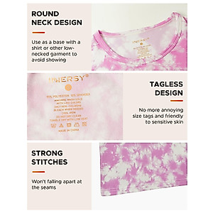 INNERSY Girls Thermal Underwear Lightweight Long Base Layer Sets 1 Pack(Small, Purple Tie Dye)