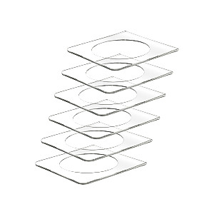 6 Pack Clear Acrylic Coasters Bar Decor Table Protection That Holds Cocktail Napkins by Marketing Holders