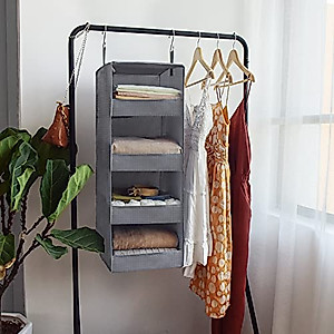 GRANNY SAYS Bundle of 2-Pack Hanging Storage Organizers & 1-Pack Hanging Closet Organizer