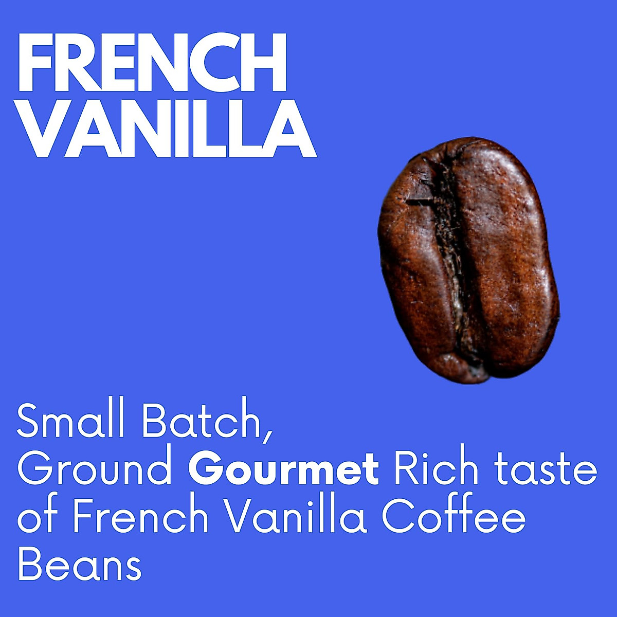 Sarasota Coffee Ground French Vanilla | Medium Roast Gourmet Flavored Coffee Grounds | Low Acid, Mold Free, Specialty Grade Flavored Bulk Ground Coffee | 5lb (80 oz)