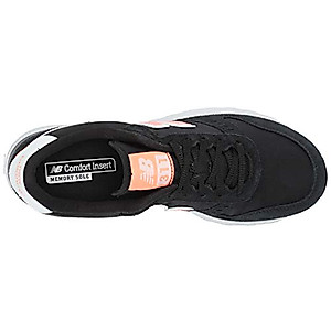 New Balance Women's 311 V2 Sneaker, Black/Paradise Pink, 7.5