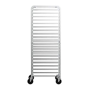 VINGLI 20-Tier Bakery Rack Commercial Stainless Steel Sheet Pan Rack with Brake Wheels for Kitchen, Restaurant, Pizzeria