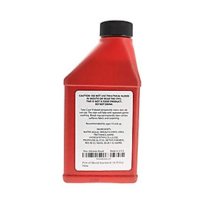Fake Blood and Liquid Latex 16 Oz - Combo Kit - for Adults and Kids, Vampire Blood, Ideal for Artwork, Theater and Cosplays, 2 Full Pints