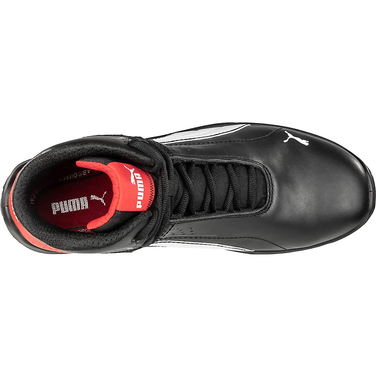 PUMA Men's Touring Black Mid Industrial Shoe, 11.5