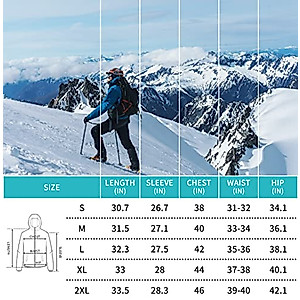 Winter Jackets for Men Ski Snow Waterproof Fleece Warm Snowboard Coats Hooded Windbreaker Rain Jacket