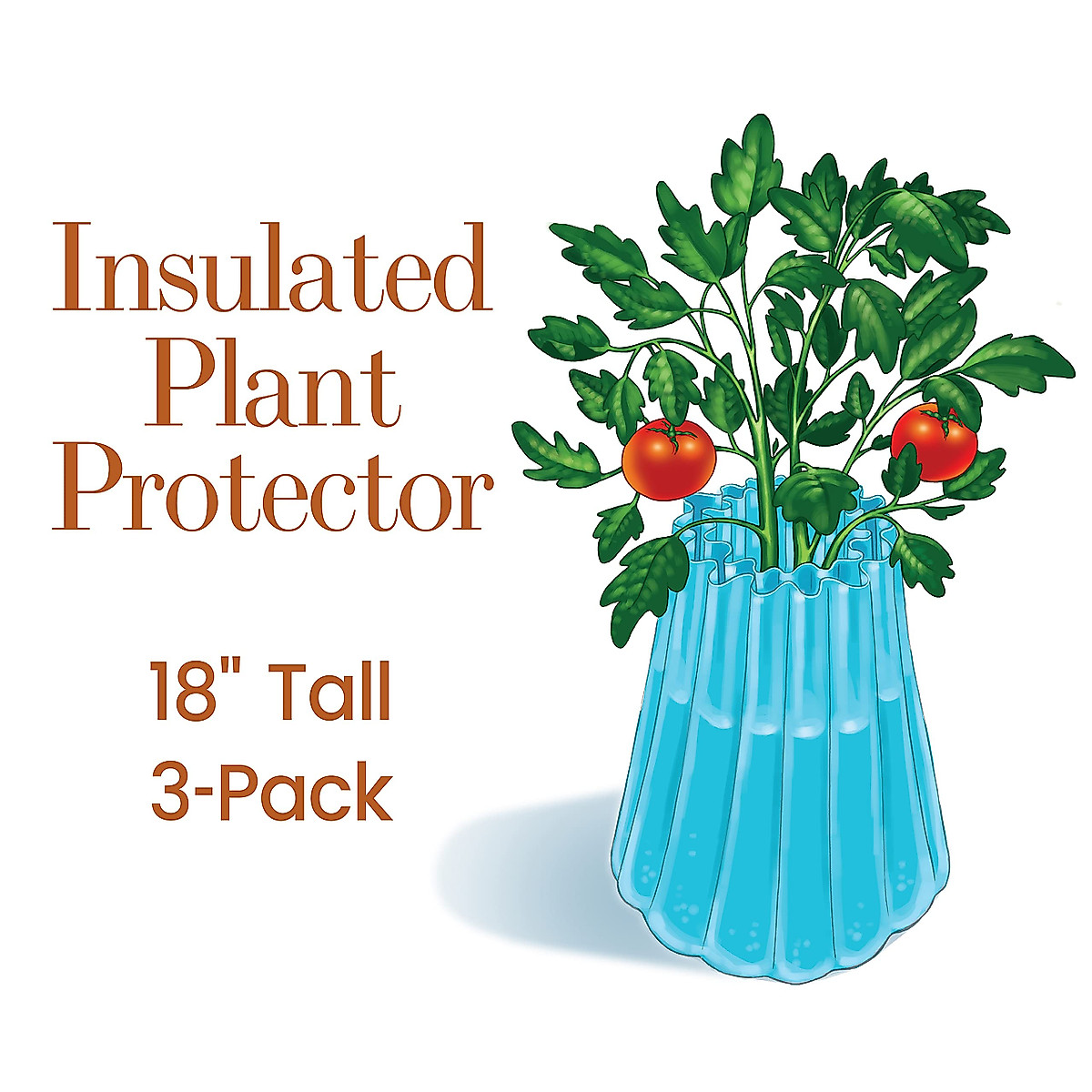 Dalen Gardeneer Season Starter – Early Season Insulated Plant Protector – Cold Weather Frost Guard - Easy Fill Shape for Optimal Planting - 18" x 17" – Made in The USA