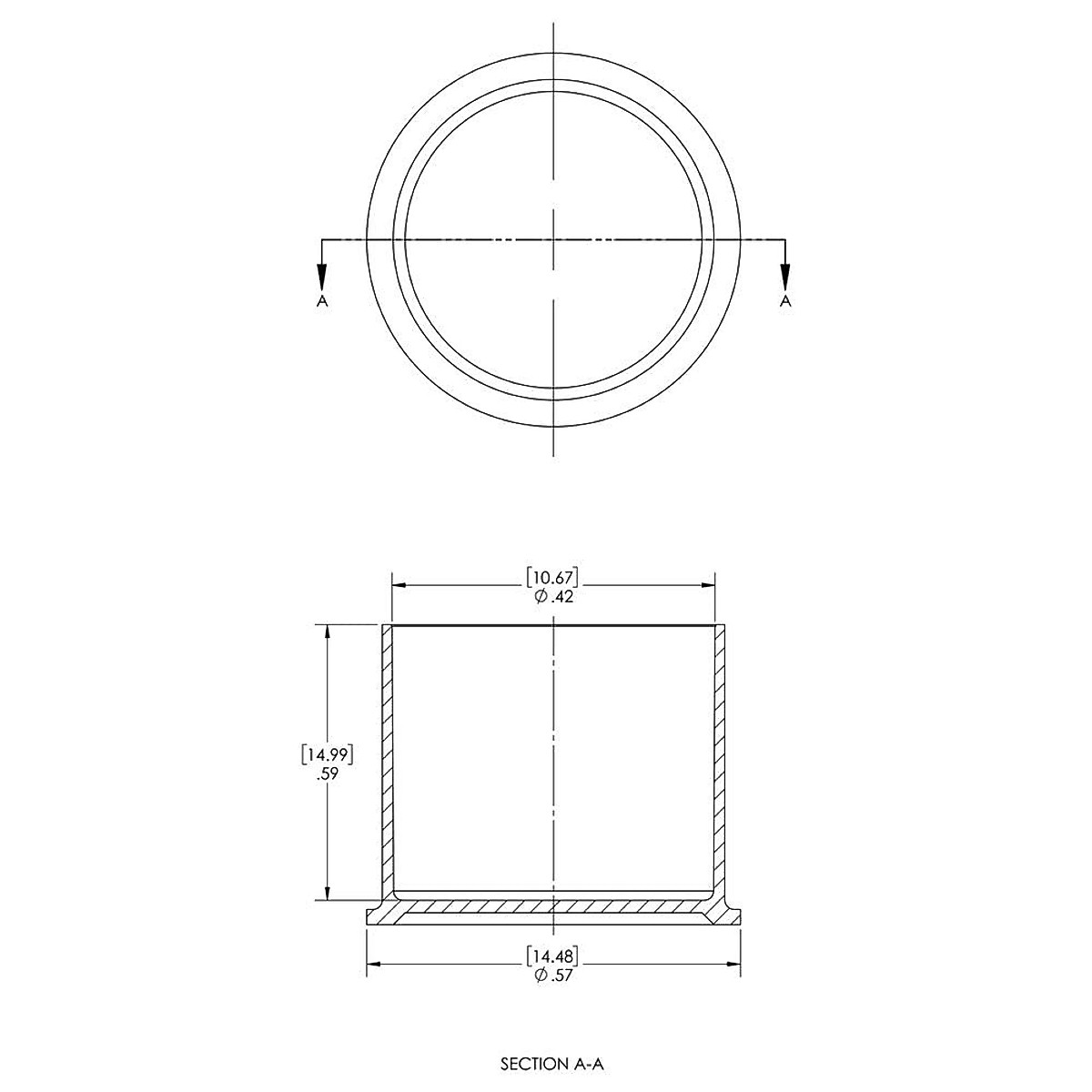 Caplugs 99191205 Plastic Cap for Threaded Connectors. RC-7, PE-LD, to Cap Thread Size 7/16 Cap ID 0.42" Length 0.59", Red (Pack of 1000)