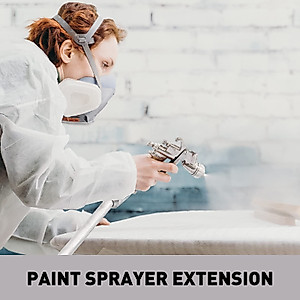 SINYOWOT 40 Inch/100CM Airless Sprayer Gun Tip Extension with Red Guard, Airless Paint Sprayer Spray Gun Tip Extension Pole Rod (2 Pack)