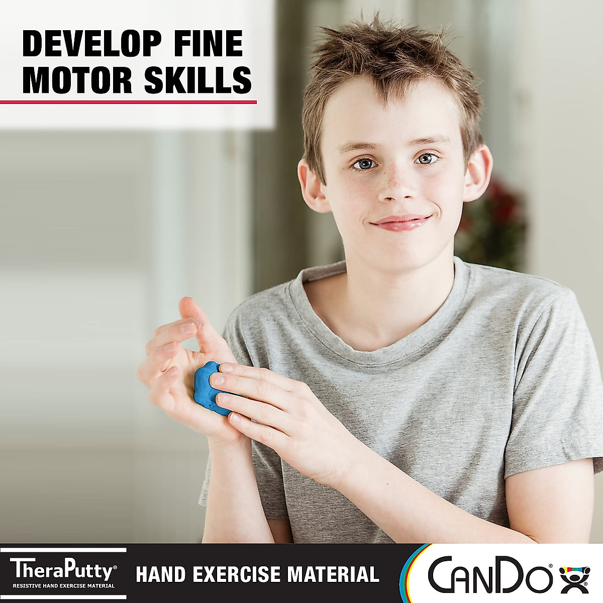 CanDo TheraPutty Standard Hand Exercise Putty For Rehabilitation, Exercises, Hand Therapy, Occupational Therapy, Hand Strengthening, Improve Motor Skills, Stress Relief