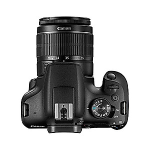 EOS 2000D DSLR Camera and EF-S 18-55 mm f/3.5-5.6 is II Lens, Black (Renewed)