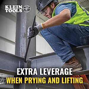 Klein Tools 3248 Round 7/8-Inch x 30-Inch Connecting Bar, Made in USA, Sleever Bar for Aligning, Prying and Chiseling