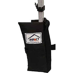 Impact 10' x 10' Pop Up Canopy Tent, Recreational Grade Steel Frame Includes 4 Weight Bags and Roller Bag, White