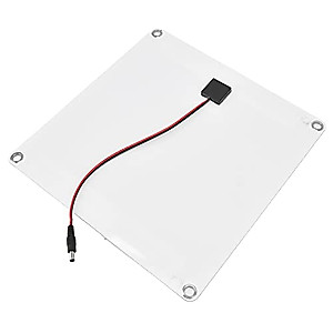 Diydeg Solar Powered Fan Kit, 100W 12V 10in Waterproof Cooling Round Solar Panel Exhaust Fan with Fan Cover, 3000 RPM Outdoor Portable Mini Ventilator for Chicken Coops, Greenhouse Shed, Pet House