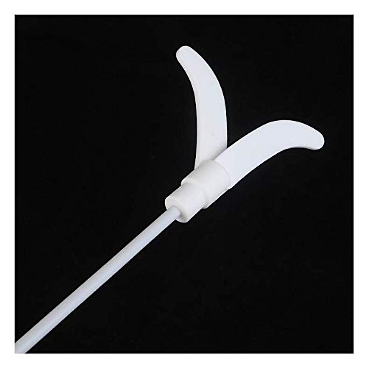 (450MM) / 17.7 Inches PTFE Coated Stainless Steel Electric Overhead Stirrer Mixer Shaft w/Foldable Paddle Blade Stirring Rod Lab Utensils Supplies (7mm Diameter)