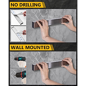 Magnetic Knife Holder 1 Pcs 16In Premium Stainless Steel Magnetic Knife Strip Heavy Duty Magnet Strip for Knives