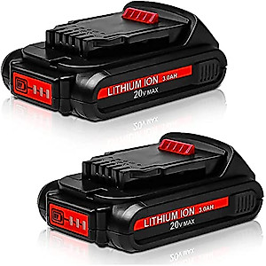 OHYES BAT 2 Pack 20 Volt 3.0Ah Lithium ion Replacement Battery