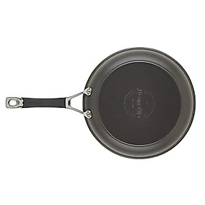 Circulon Radiance Hard Anodized Nonstick Frying / Fry Pan Set / Skillet Set - 8.5 Inch, 10 Inch, and 12.25 Inch , Gray