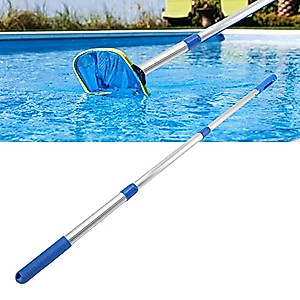 Zerodis Horticulture Garden Entertainment, Section Telescopic Pole Aluminum Detachable Swimming Pool Cleaning Accessories Swimming Pool Pole