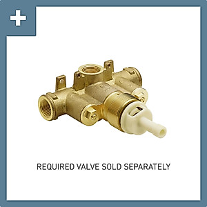 Moen T6601BN Wynford ExactTemp Thermostatic Valve Trim Kit, Valve Required, Brushed Nickel