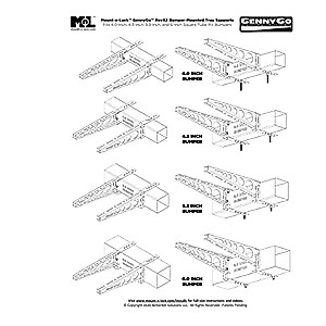 Mount-n-Lock GennyGo RevX2 RV Bumper-Mounted Cargo Box and Tray Supports (Steel)