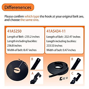 41A5250 Belt Fits for 7ft Hight Garage Door 237'' 41a5250