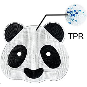 Panda Cleansing Anti-Itch Bath Mat, 2023 New Panda Clean Bath Mat, Silicone Bath Massage Cushion with Suction Cup (1pc)