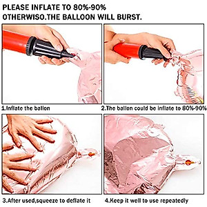 Retirement Party Decorations for Women & Men- 51 Pcs Rose and Gold Happy Retirement Banner, Paper Garland and Foil balloon Decorations,Sparkling Hanging Swirls Retirement Decorations Party Supplies