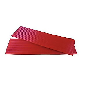 AmeriCan Goods 64/Pcs Rope Strips Dental Utility Wax Round Rope Red 3/16" x 11" Dental Base 4/pk Sheets Orthodontic Wax