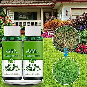 Alkyne Green Grass Lawn Spray, Cowboy Green Grass Seed Spray, Greenrevive Hydroseeding Lawn Solution Grass Seed Spray, Lorco Green Grass Lawn Spray, Liquid Grass Seed Spray for Lawn (10pcs)