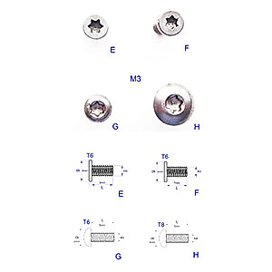 NC HAISDA 40 pcs Pocket blade knife handle screws EDC folding knives hilt fasteners shaft pivot pin rivets M3 Stainless Steel