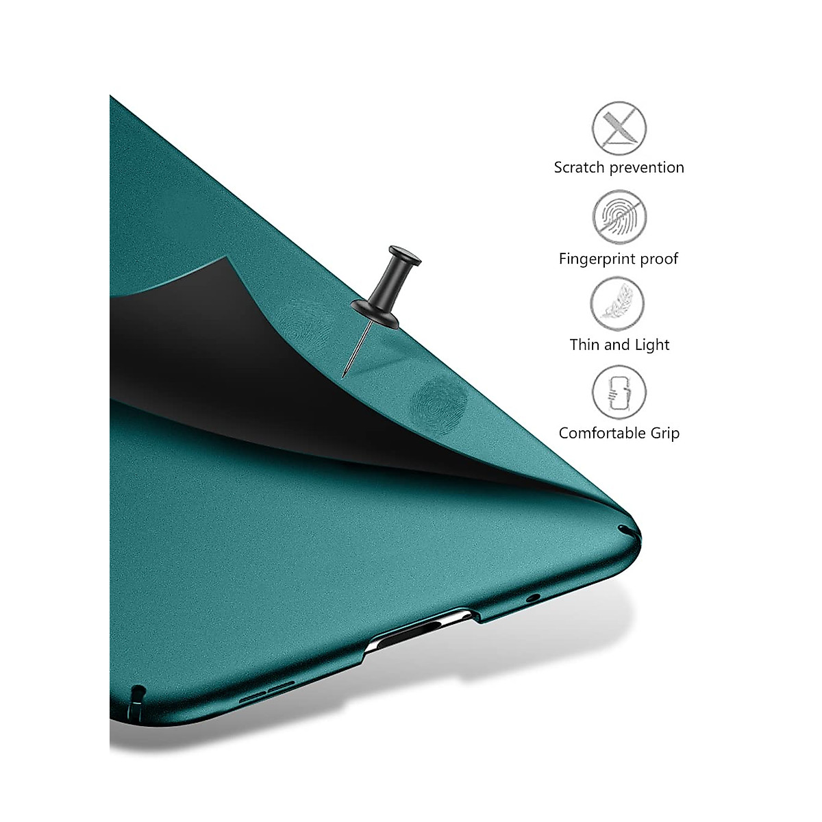 Bastmei for Oneplus 11 Case 5G(2023),Extremely Light Ultra-Light Super Slim Camera Protection Hard PC Cover Case for Oneplus 11 5G(Gravel Green)