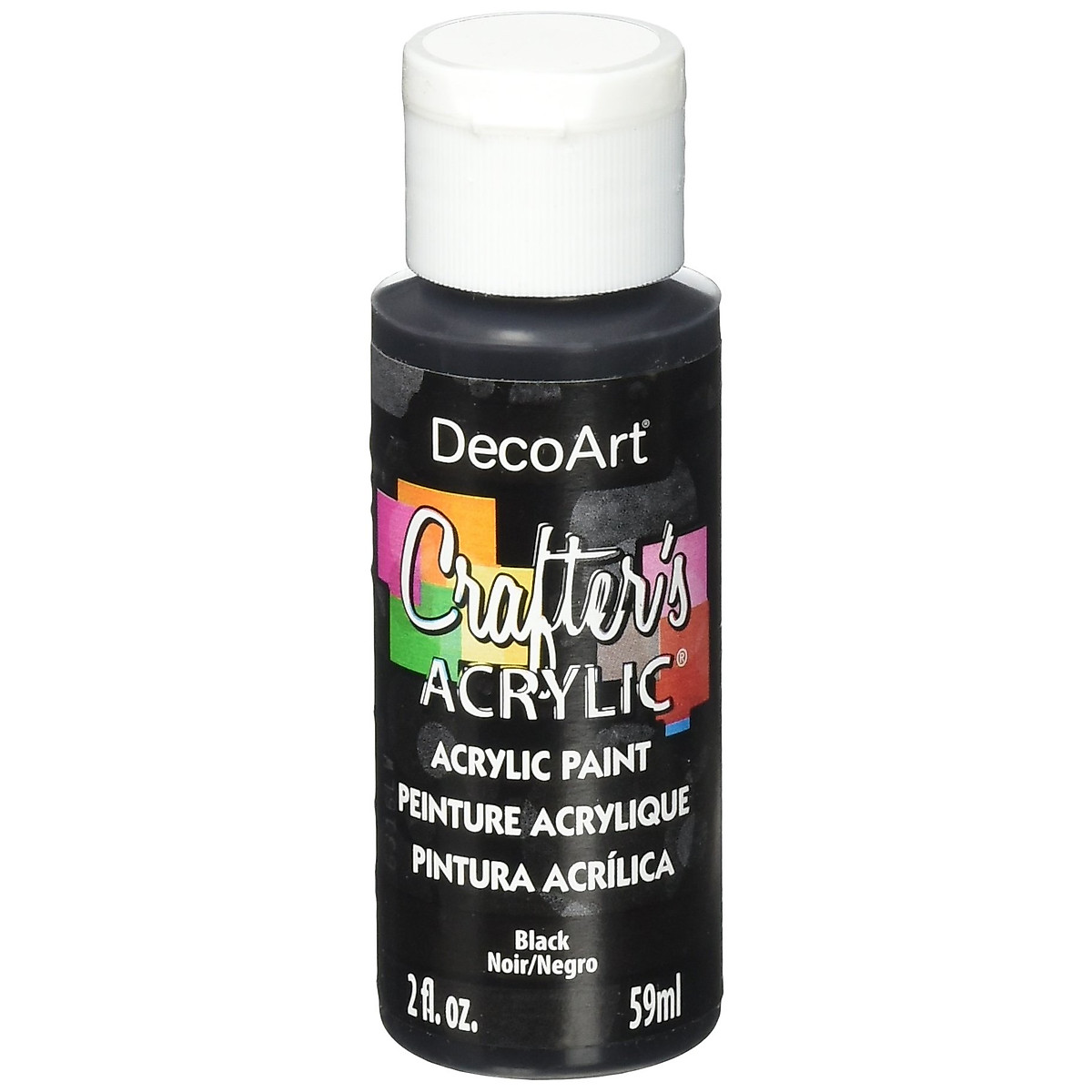 DecoArt Crafter's Acrylic Paint, 2-Ounce, Black