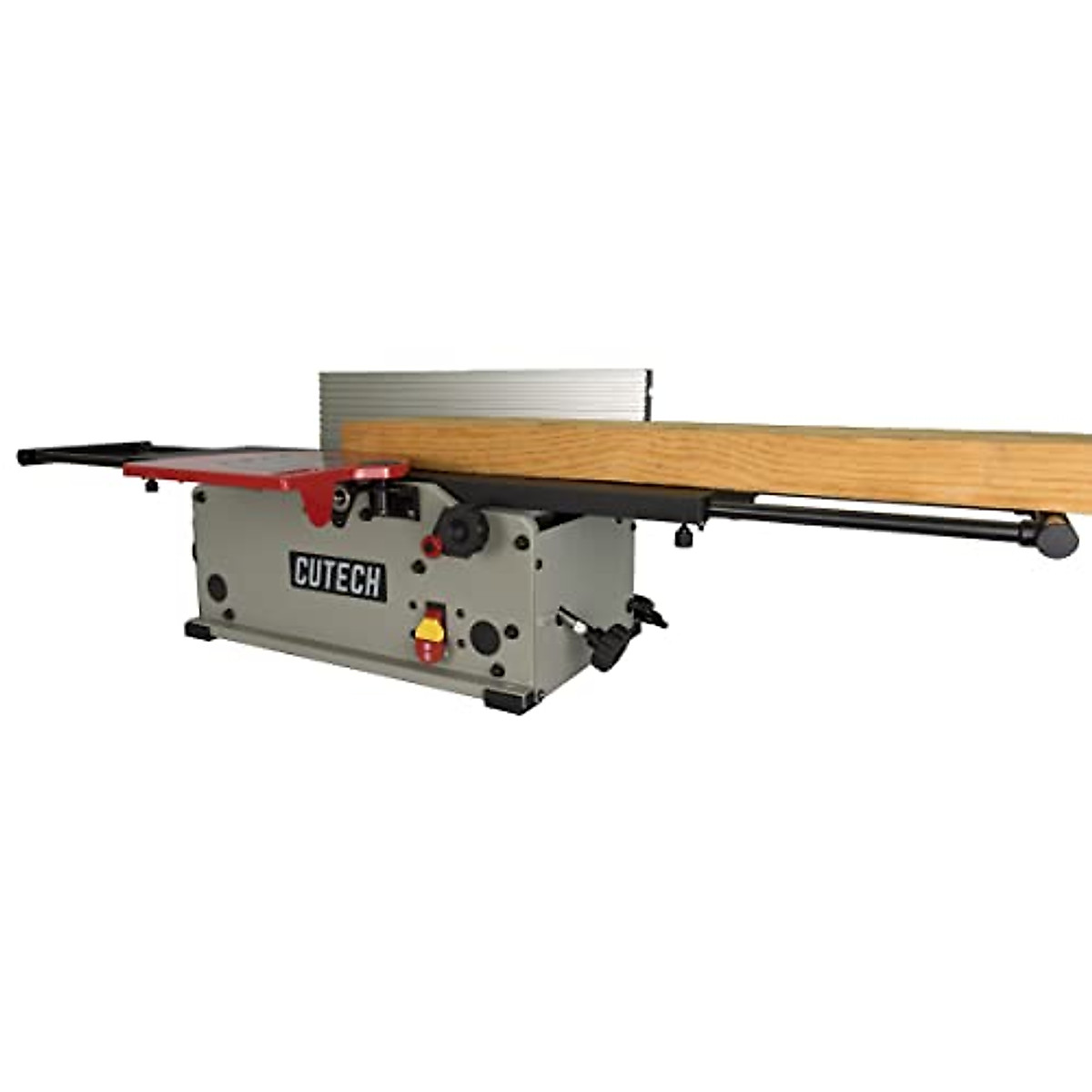 Cutech 40180HB 8-Inch Spiral Cutterhead Benchtop Jointer with 16 Tungsten Carbide Inserts and Teflon Coated Extendable Tables