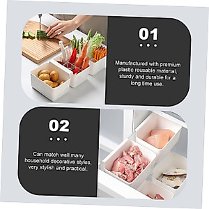 BUGUUYO Small Hanging Refrigerator Side Box Organizer Kitchen Side Sauce Storage Solution for Fridge Compact Cabinet Organizer for Sauces and Condiments Ideal for Food Storage