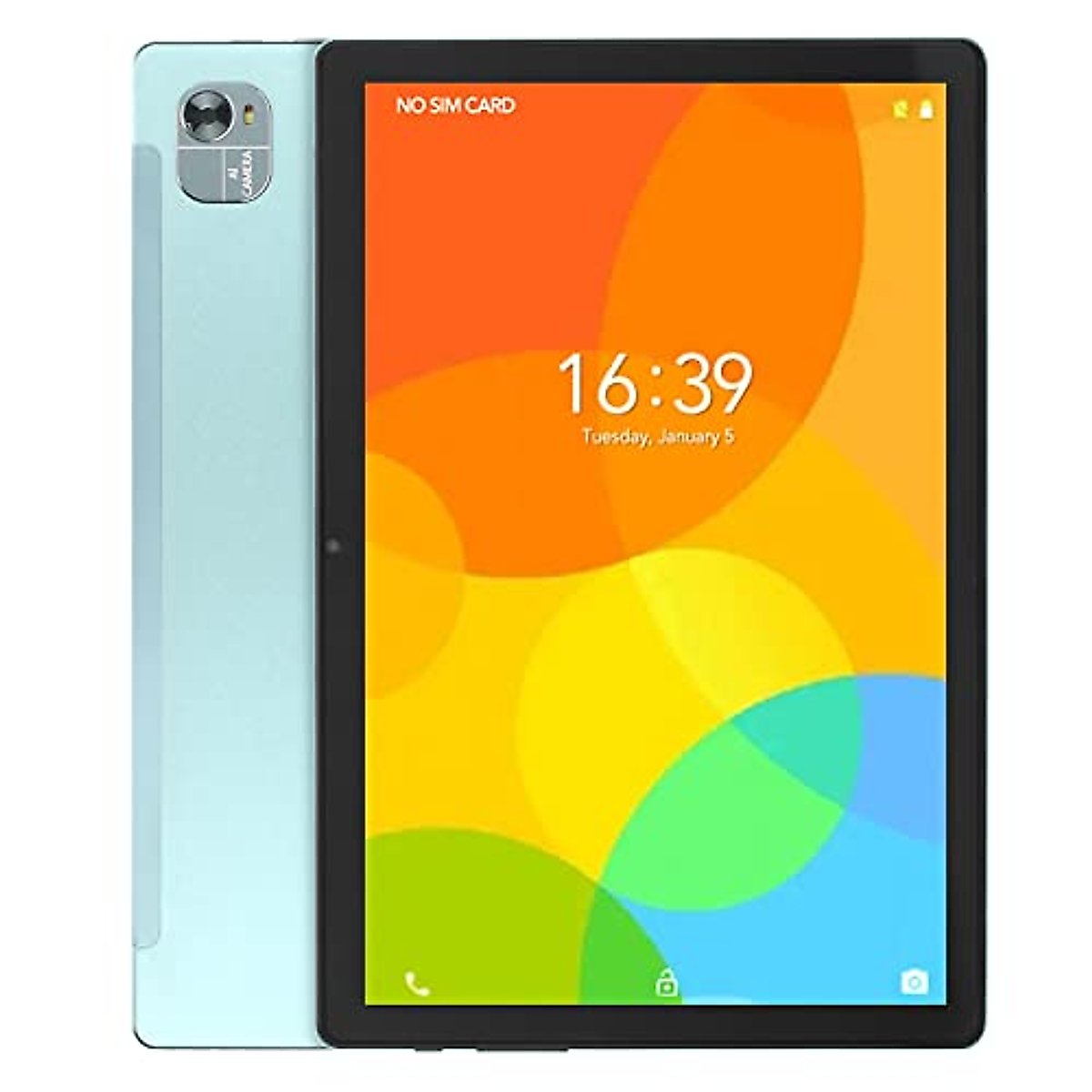 Airshi 10.1in Tablet, Smart Call Tablet Octa Core Processor 1920x1200 Resolution for Studying for Entertainment (Green)