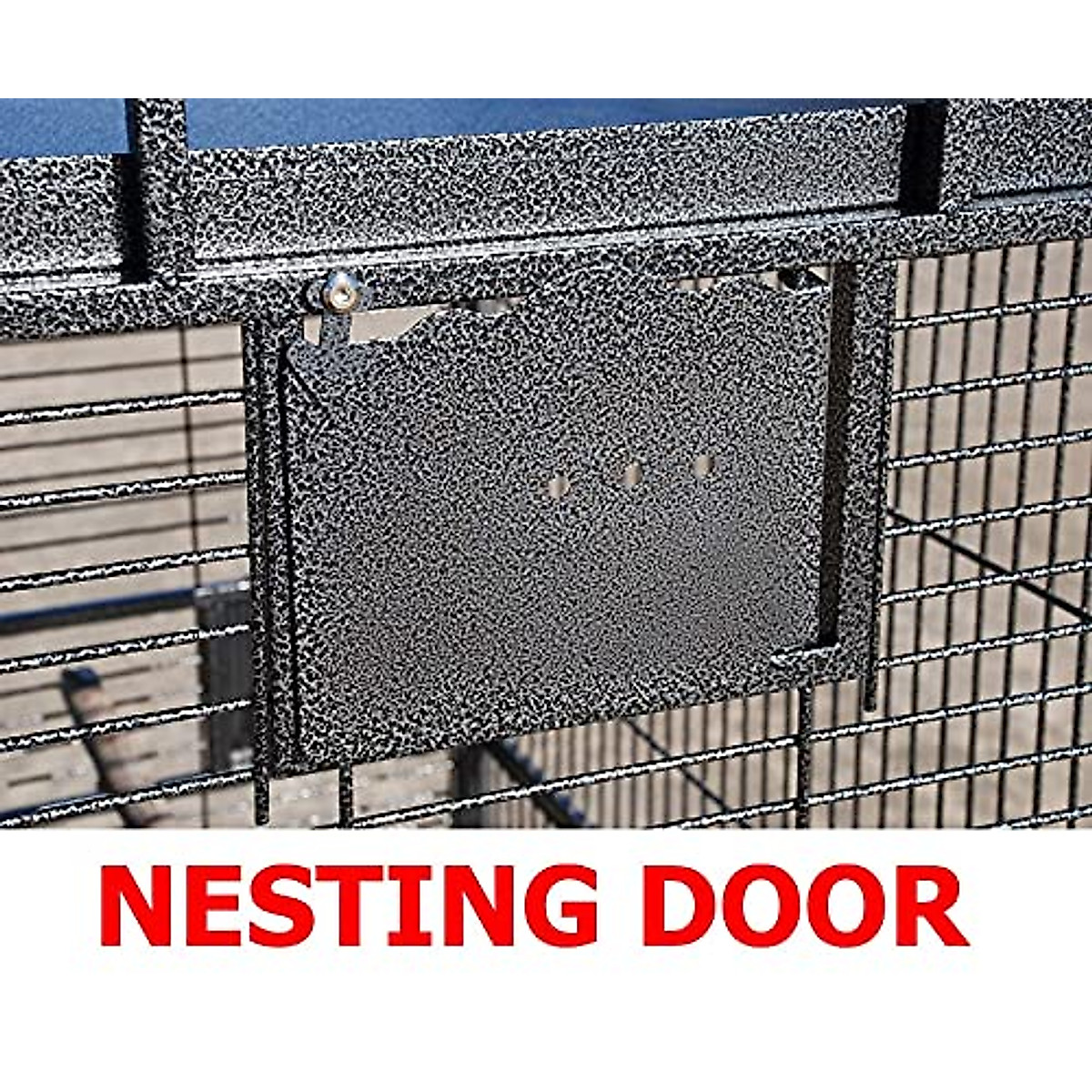 Extra Large Wrought Iron Open/Close Play Top Bird Parrot Cage, Include Metal Seed Guard Solid Metal Feeder Nest Doors Overall Dimensions: 35.25" Wx29.5 Lx62 H(with Seed Skirt)