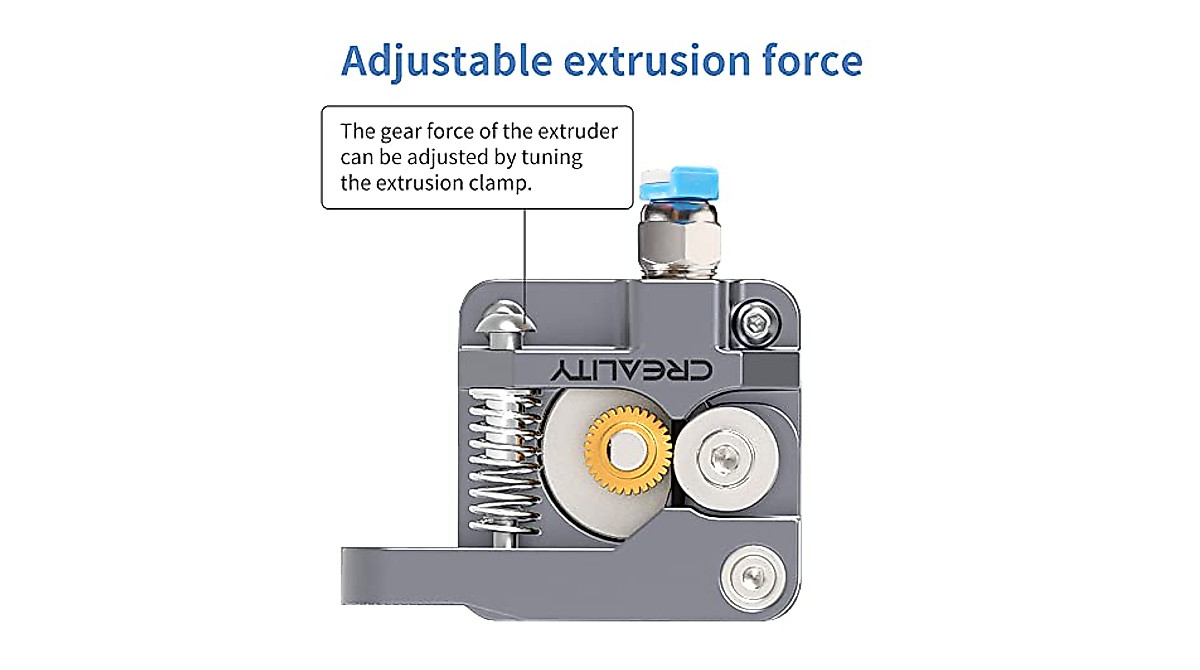 Creality Official Ender 3 Extruder Upgrade Metal MK8 Bowden 3D Printer ...